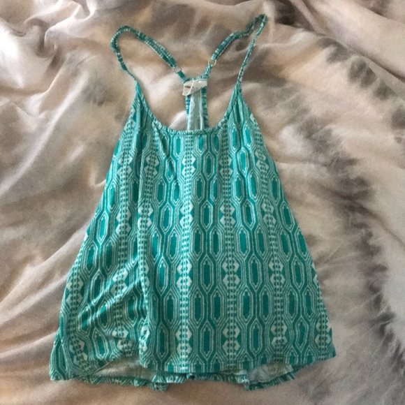 Tilly's | Tops | Turquoise Patterned Tillys Tank Top | Poshmark